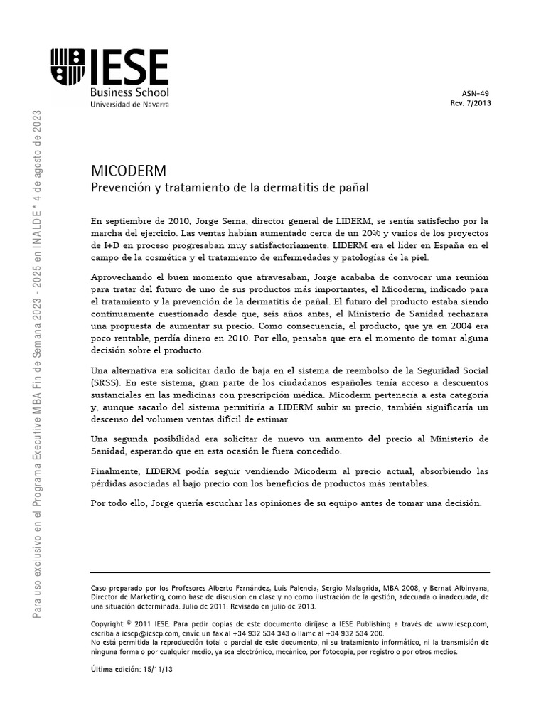 MICODERM | PDF | Farmacia | Prescripción médica