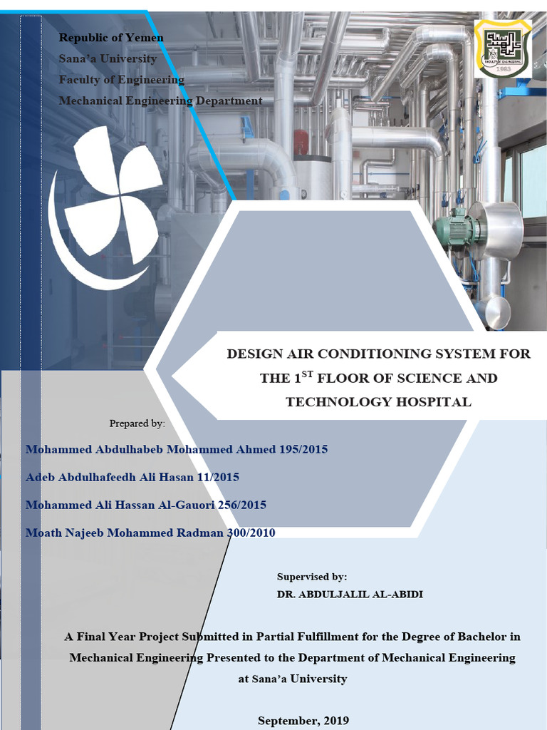 Design Hvac System For Commericail Hospital | PDF | Duct (Flow) | Valve