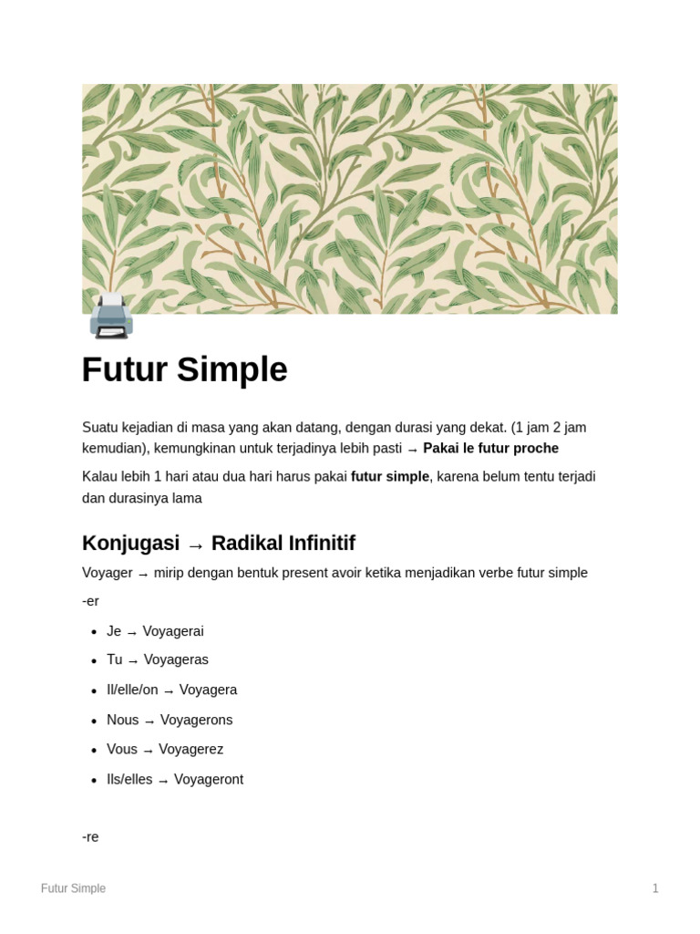 Futur Simple | PDF