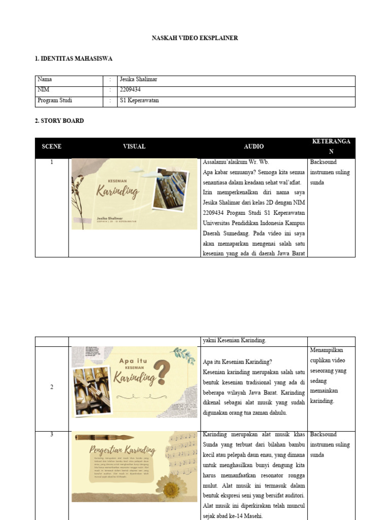 Jesika Shalimar - Pra UAS | PDF | Seni