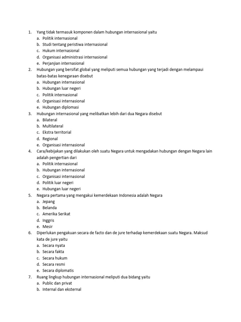 Latihan Soal PPKN Kelas Xi Semester 2 | PDF