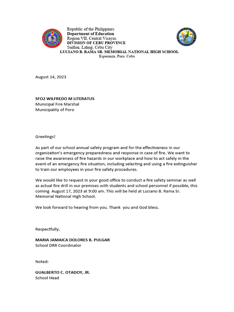 Letter of Request BFP | PDF