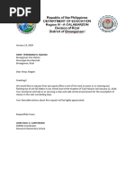 Letter of Request For Fogging and Misting | PDF | Health Sciences ...