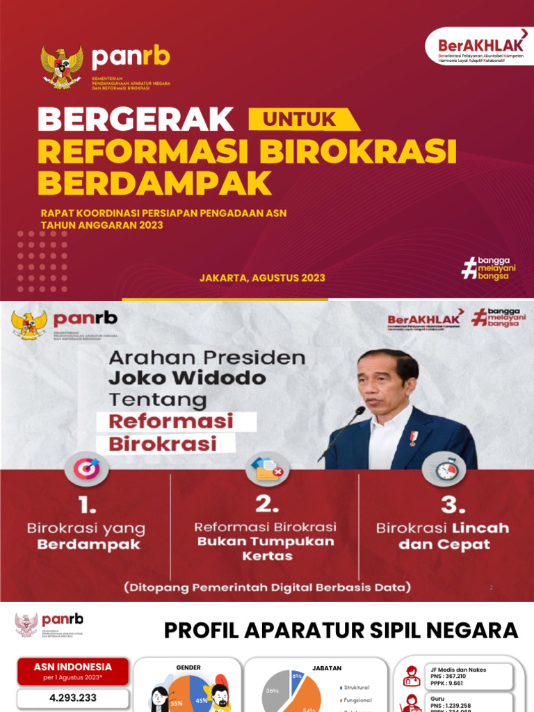 KemenPAN RB - Materi Pengadaan ASN T.A. 2023 | PDF