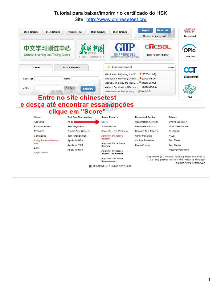 Tutorial Certificado HSK | PDF