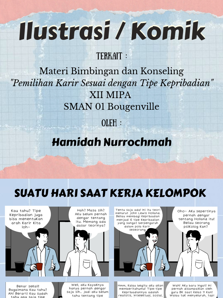 Hamidah Nurochmah - Komik - Pemilihan Karir Sesuai Dengan Tipe ...