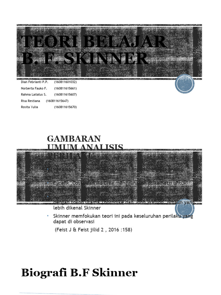Teori Skinner | PDF
