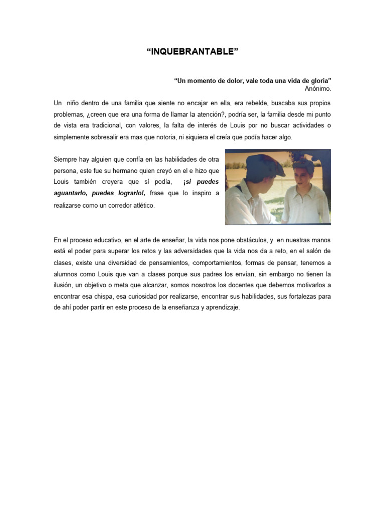 INQUEBRANTABLE | PDF