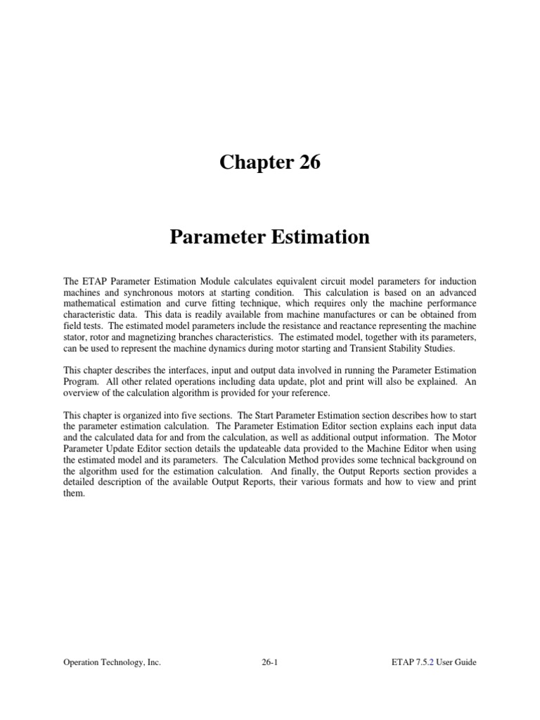 Motor de Induccion ETAP | PDF | Input/Output | Electromagnetism
