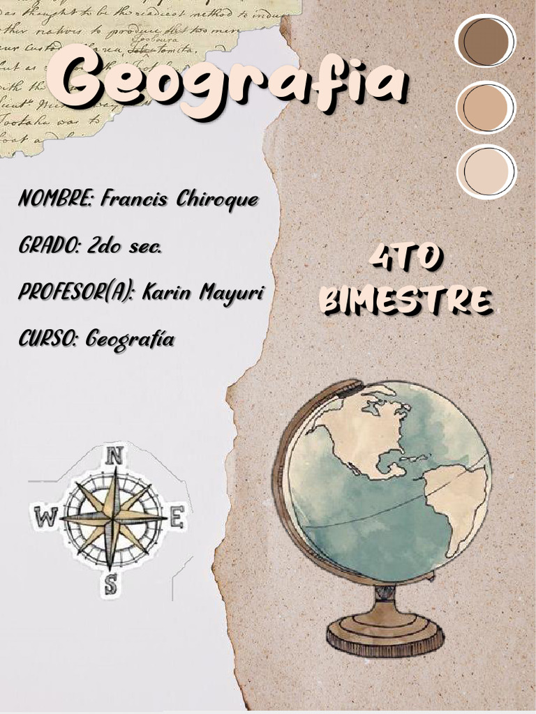 Caratula de Geografia | PDF