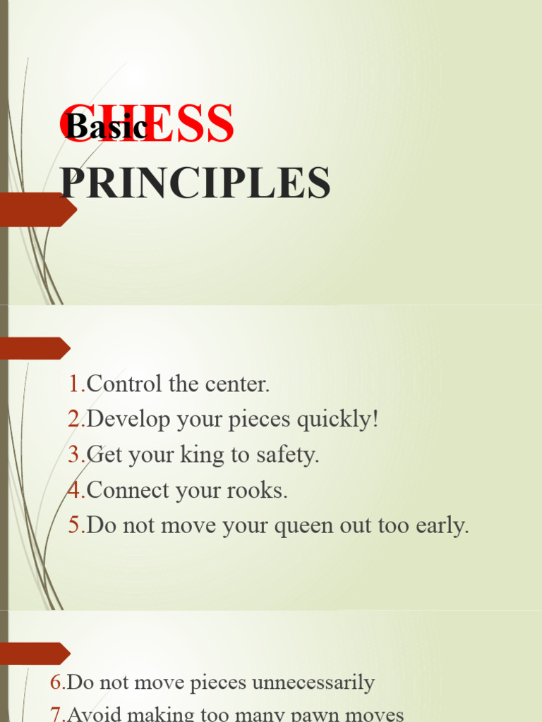 Chess Principles | PDF | Competitive Games | Traditional Board Games