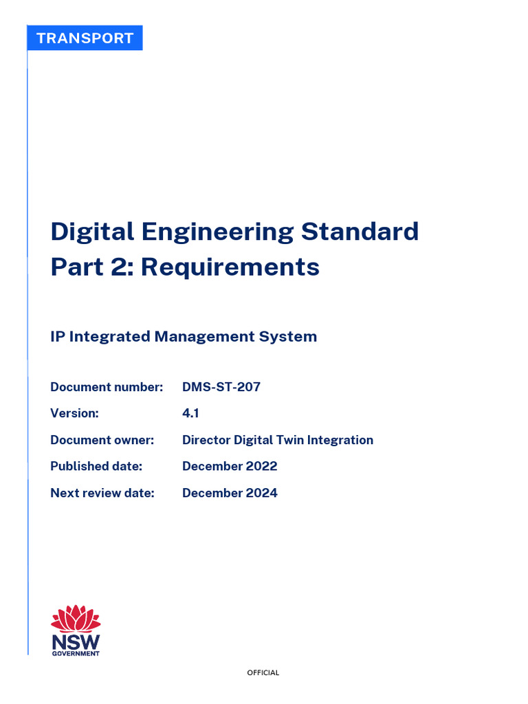 Digital Engineering Standard Part 2 Requirements v4.1 | PDF | Building ...