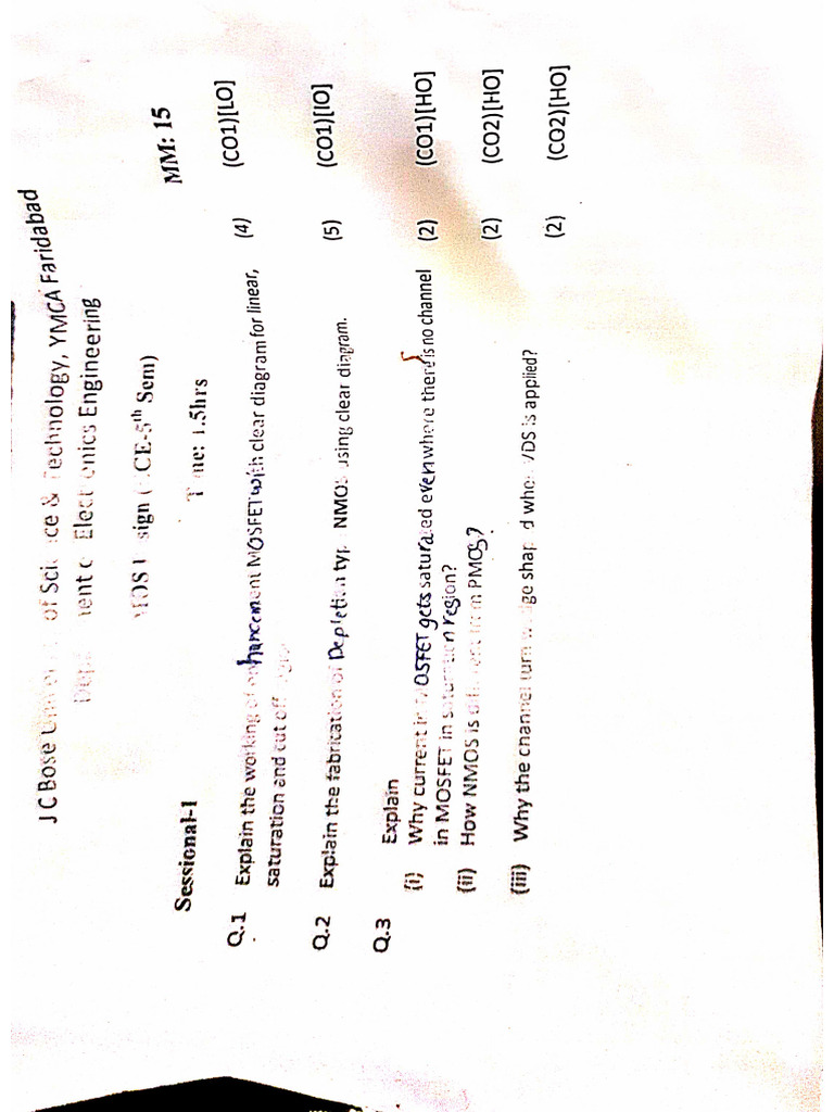 Sessional 1 Ece 5th Sem | PDF