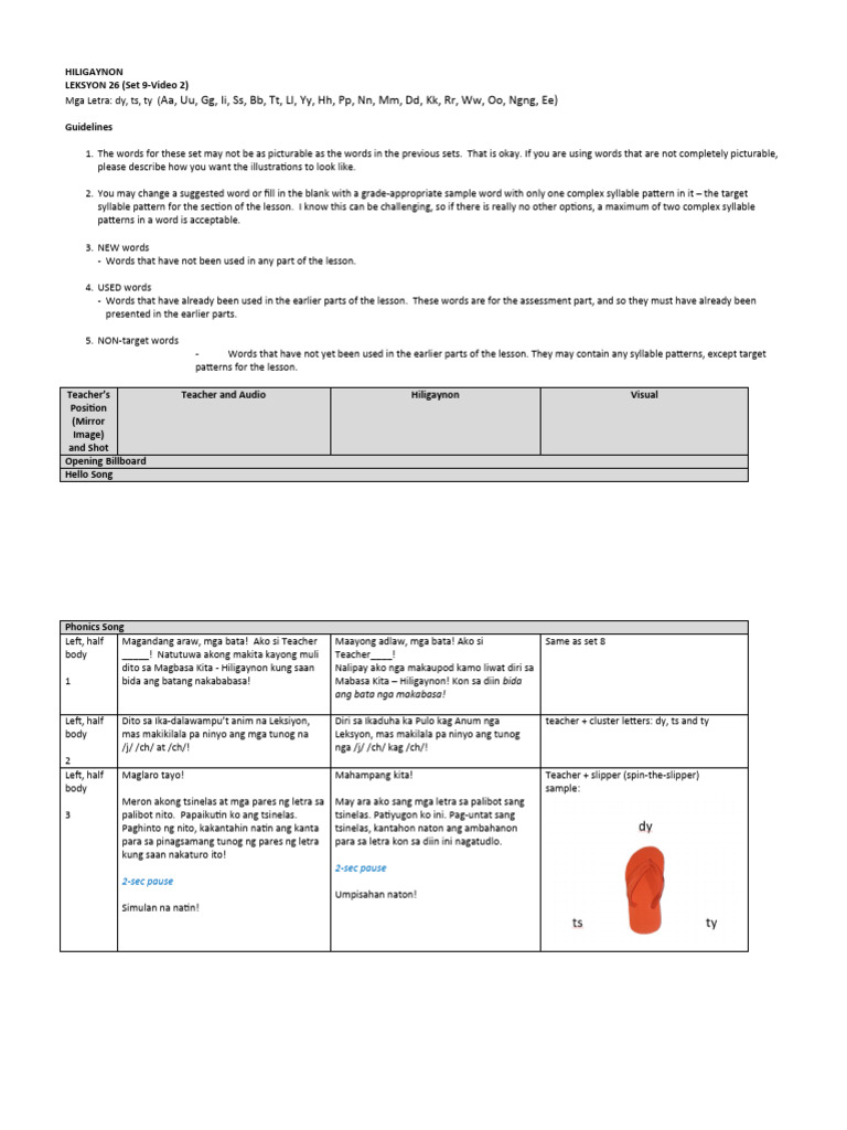 BRP Hiligaynon Script S9-L26 | PDF