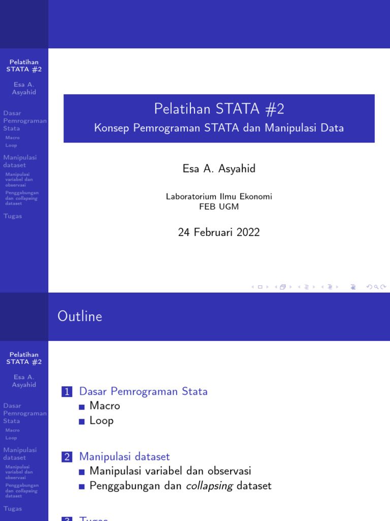 Stata Training 2 | PDF