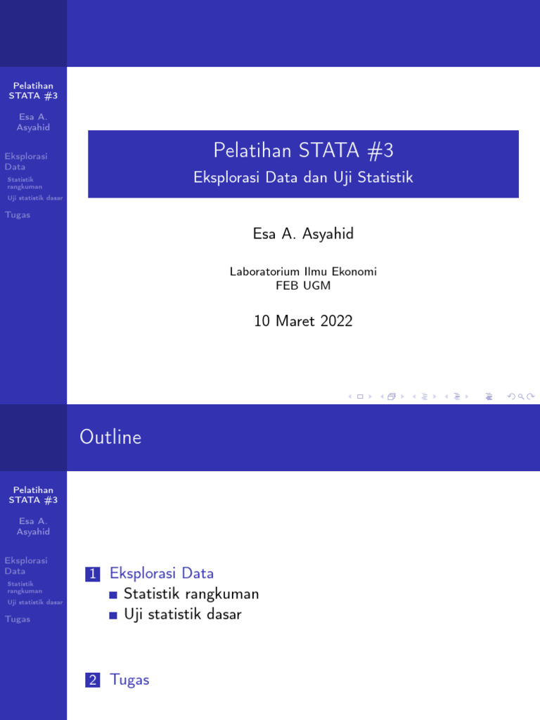 Stata Training 3 | PDF