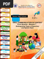 Consultative Speech Style | PDF | Speech | Communication