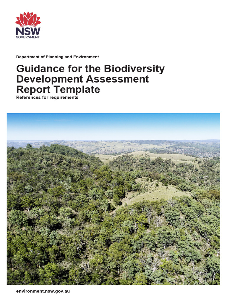 Biodiversity Development Assessment Report Template Guide 220209 | PDF ...