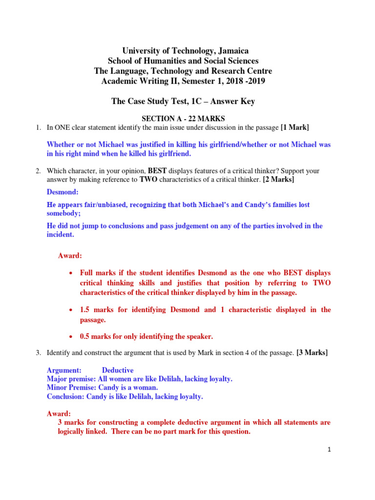 Answer Key Murder Suicide | PDF | Critical Thinking | Argument