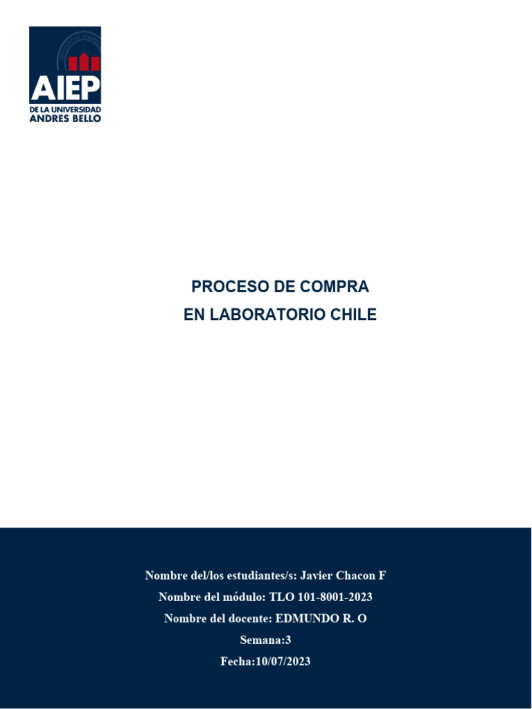 Laboratorio de Chile | PDF | Calidad (comercial) | Business