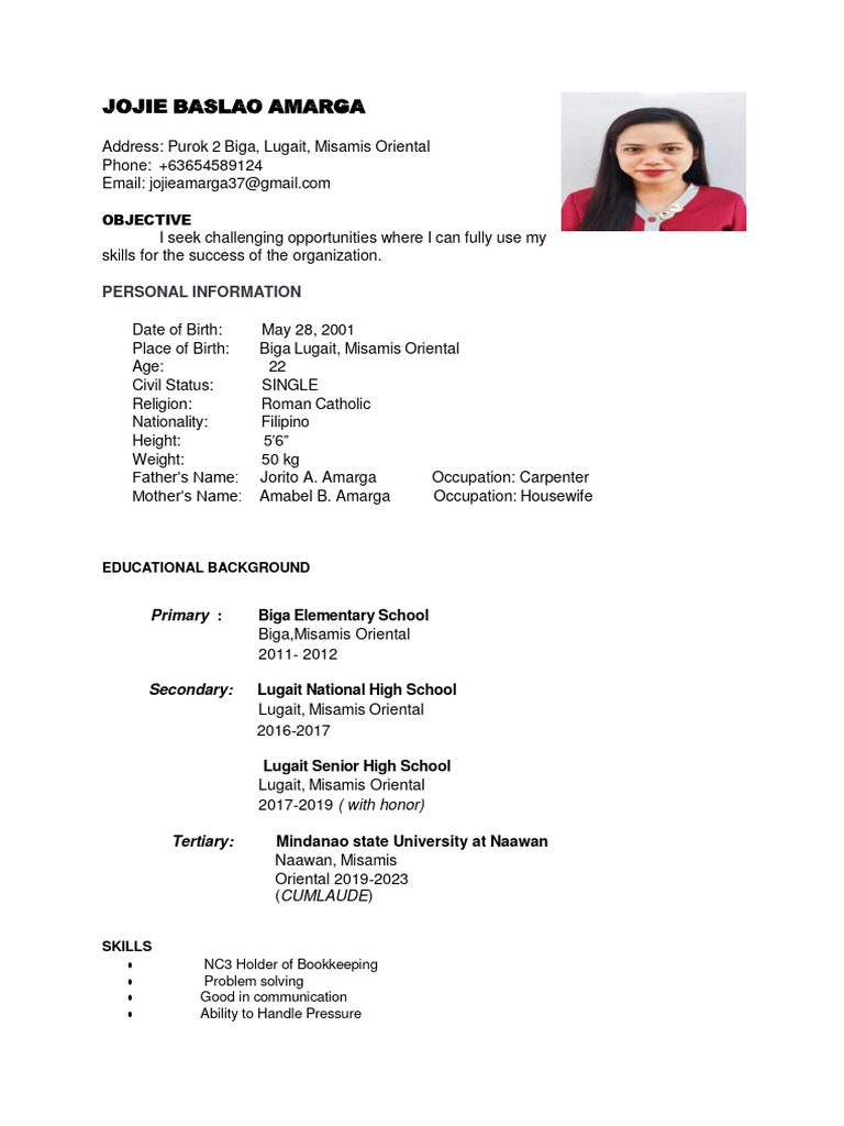 Resume Jugie | PDF | Wellness