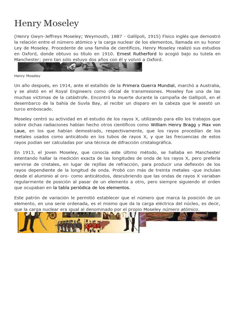 Henry Moseley | PDF