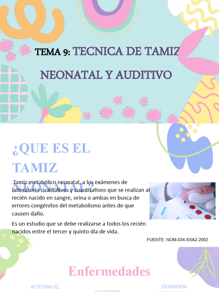 Importancia del Tamiz Neonatal | PDF | Infantes | Ciencias de la Salud