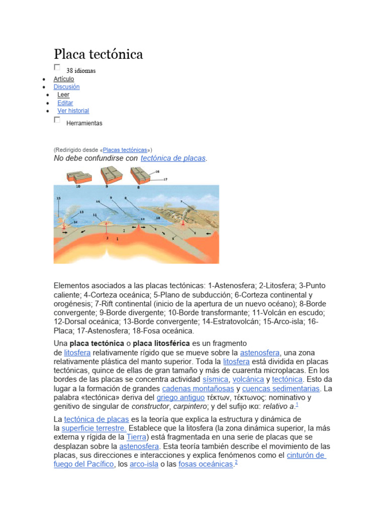 04 Placa Tectónica | PDF | Ciencias sociales | Ciencia y matemáticas