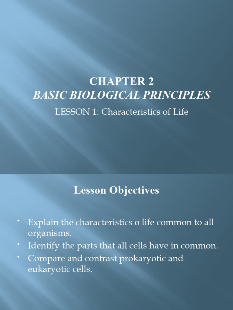 Chapter 2 Lessons 1 To 2-BIO | PDF | Cell (Biology) | Cell Membrane