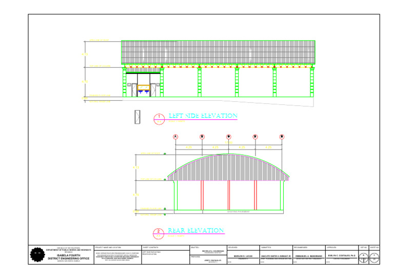 Left Side Elevation: Apex Line of Roof | PDF | Buildings And Structures