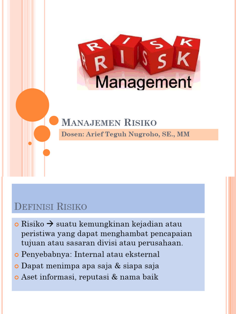 Manajemen+Risiko+1 | PDF