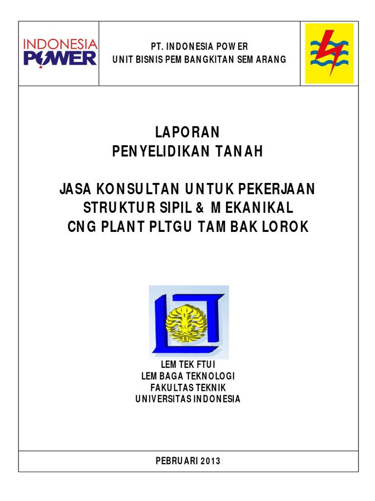 Laporan Penyelidikan Tanah | PDF | Griya & Taman | Teknologi & Rekayasa