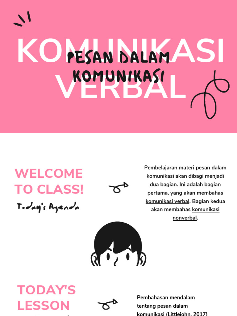 #3 Pesan Dalam Komunikasi - Pesan Verbal (Bagian I) | PDF