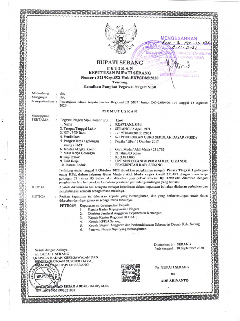 SK 3D Rostiani | PDF