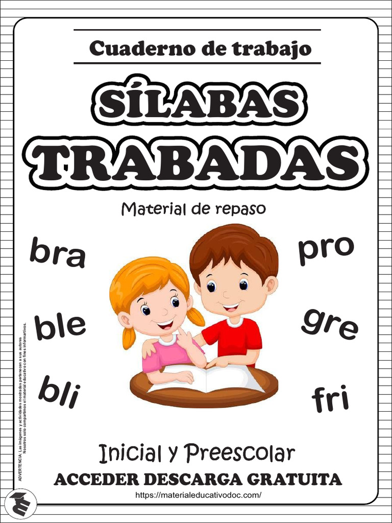00104107-Actividades para Trabajar Sílabas Trabadas | PDF