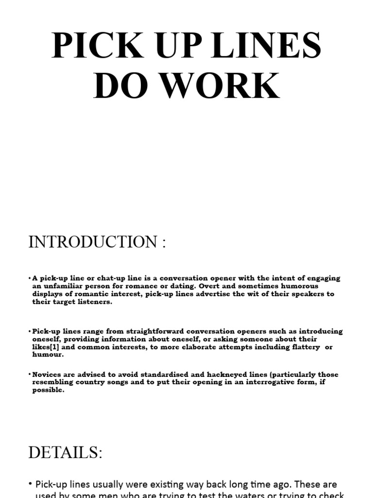 Modern Pick-Up Line Insights | PDF | Career & Growth | Self-Improvement