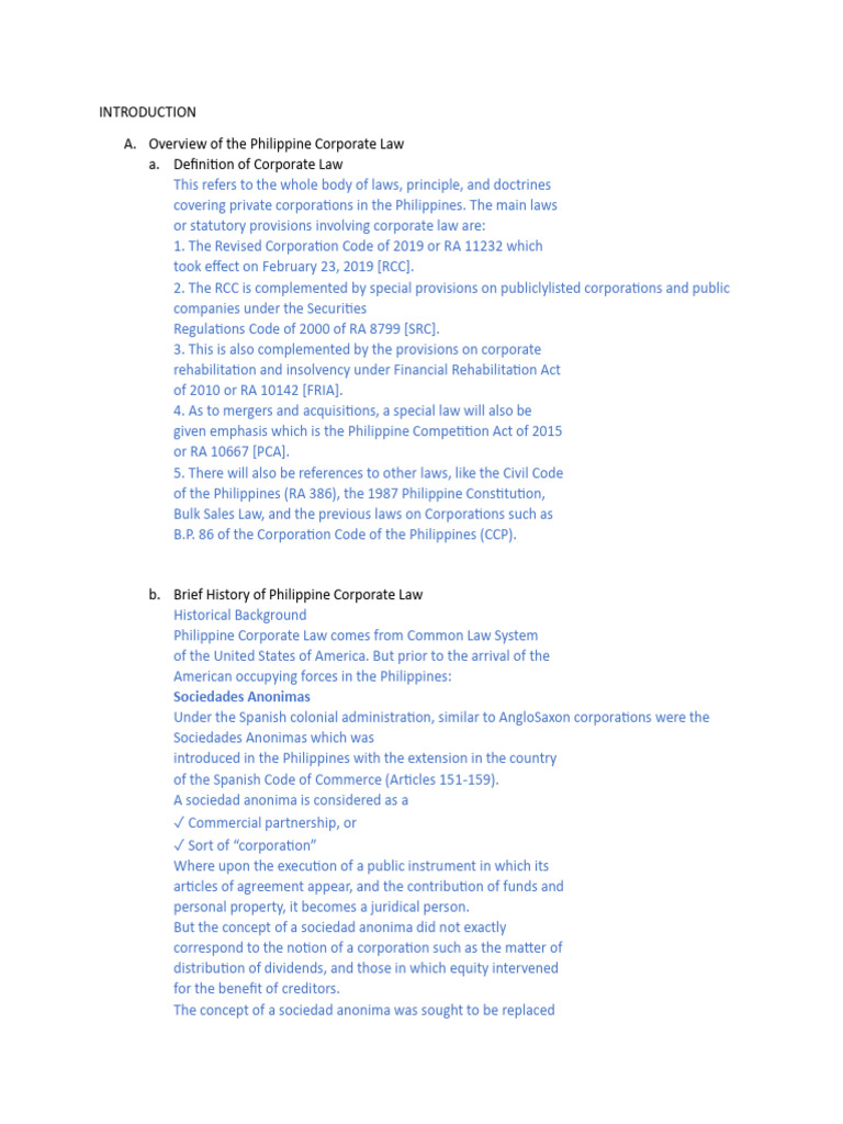 Overvie - Corpo Study Guide | PDF | Defamation | Tort