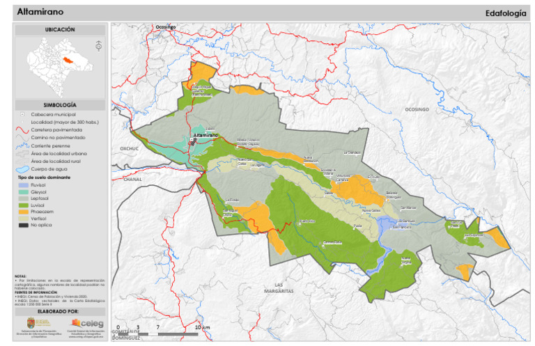 Mapa Edafológico de Chiapas | PDF | Materiales naturales | Horticultura