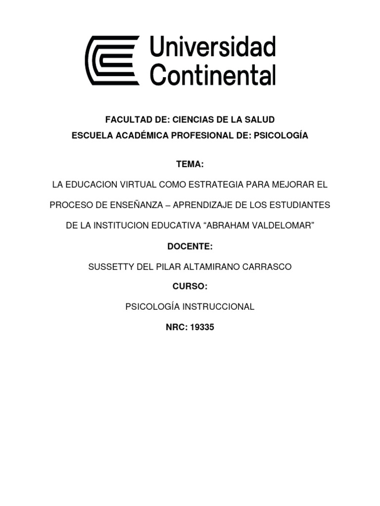 Psicolog A Instruccional Examen Final PDF | PDF | Enseñando | Aprendizaje