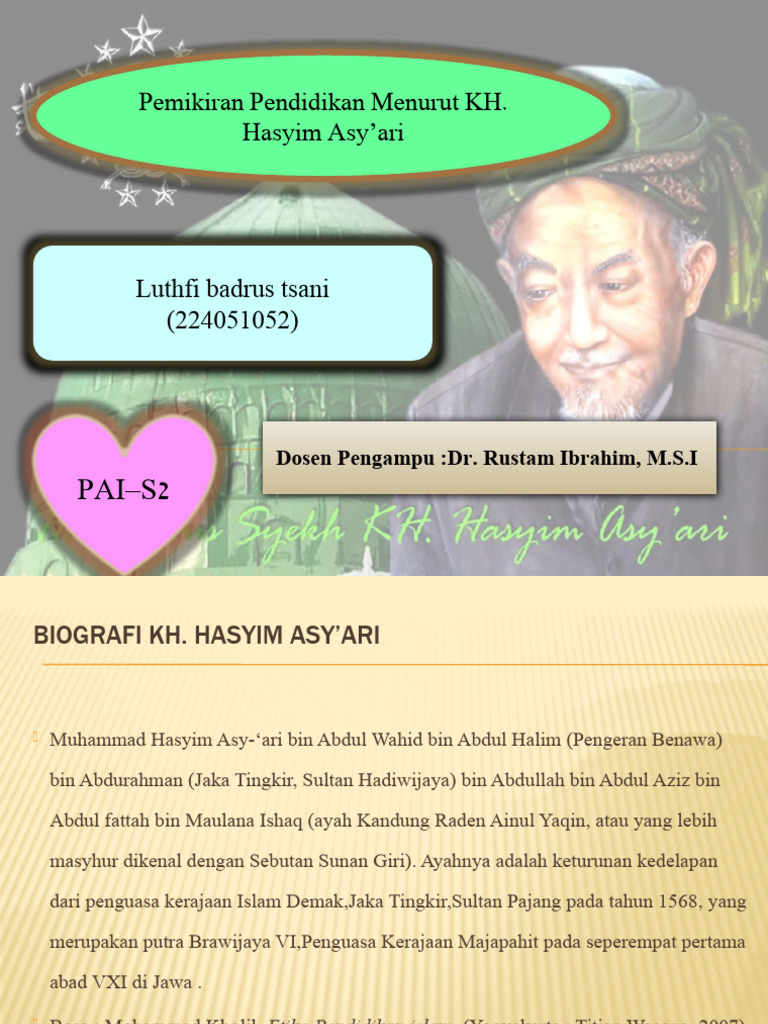 Pemikiran Pendidikan Menurut Kh. Hasyim Asy'ari | PDF | Ilmu Sosial | Agama & Spiritualitas