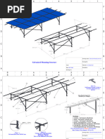 Fixed Solar Mounting Structure Drawing | PDF | Equipment