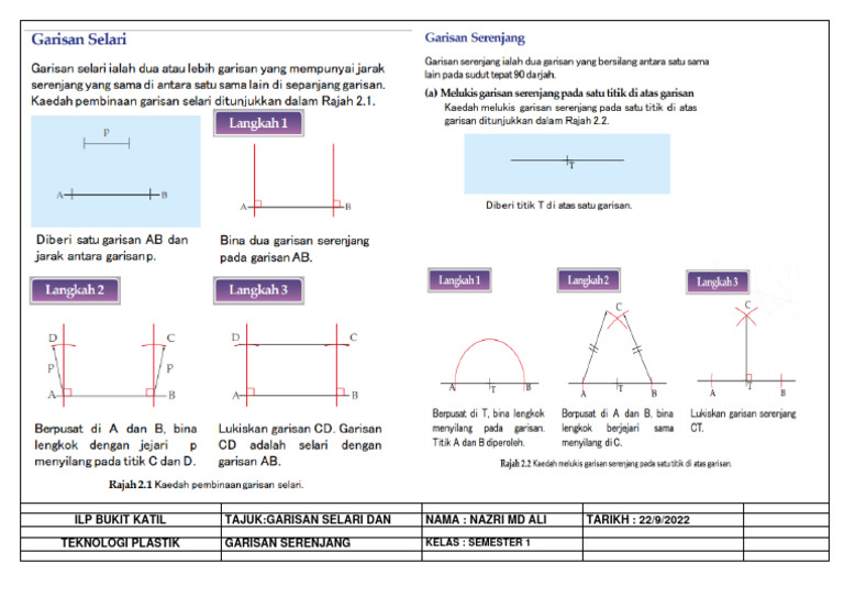 garisan selari dan serenjang | PDF