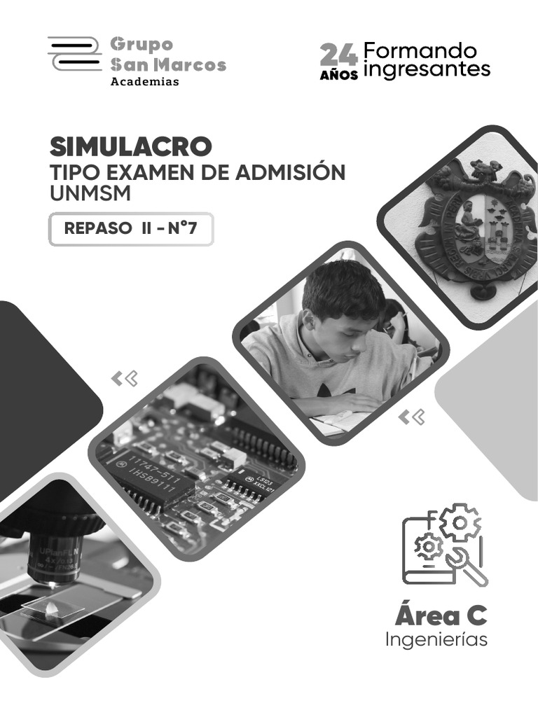Repaso II 2023 Simulacro 7 Area C Con Claves | PDF | Evolución | Homología (biología)