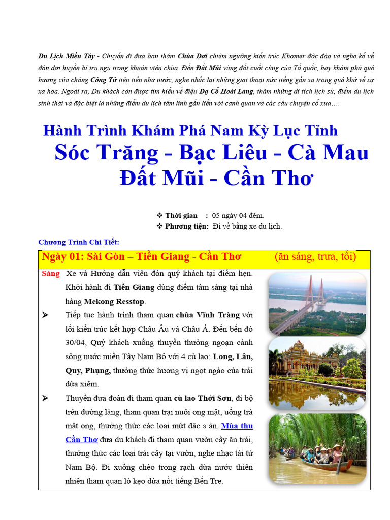Du Lịch Miền Tây | PDF