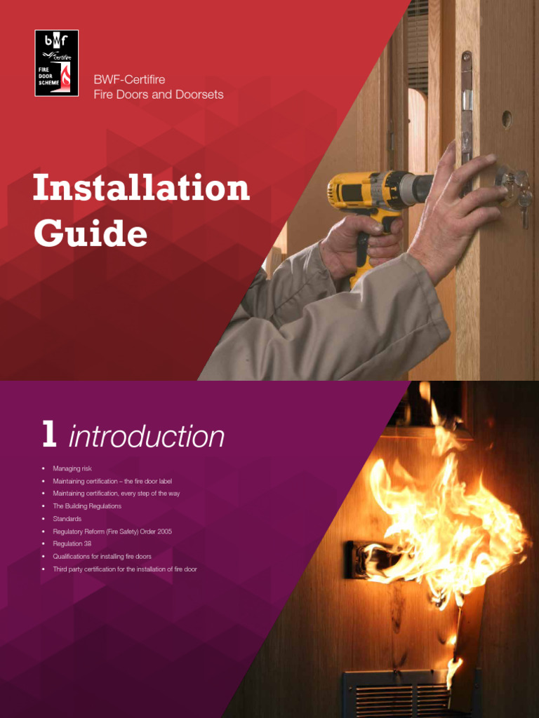 Fire Door Installation Guide | PDF | Door | Fire Safety