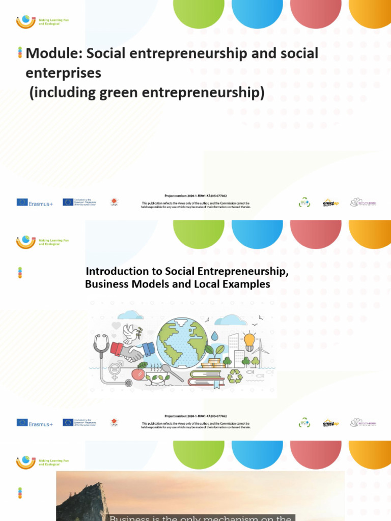 Social & Green Entrepreneurship Guide | PDF | Social Entrepreneurship | Entrepreneurship