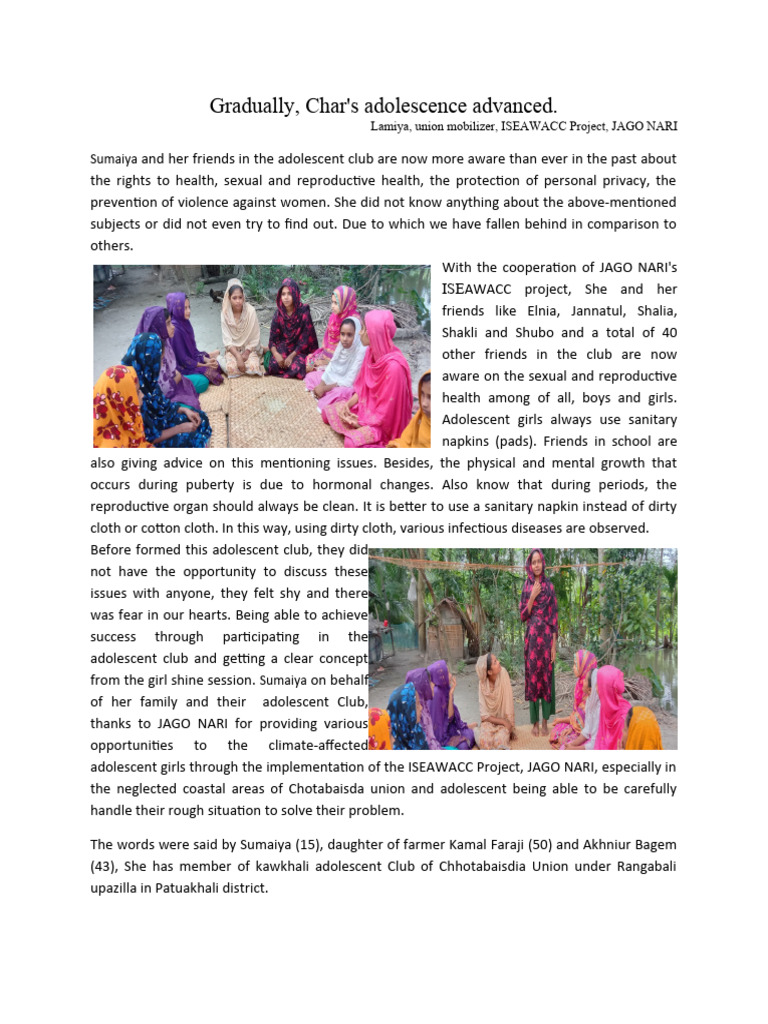 Case Story-Adolescent Girl-Sumaiya | PDF | Adolescence | Emergency