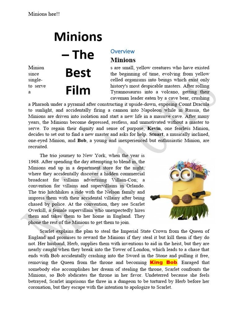Minions | PDF