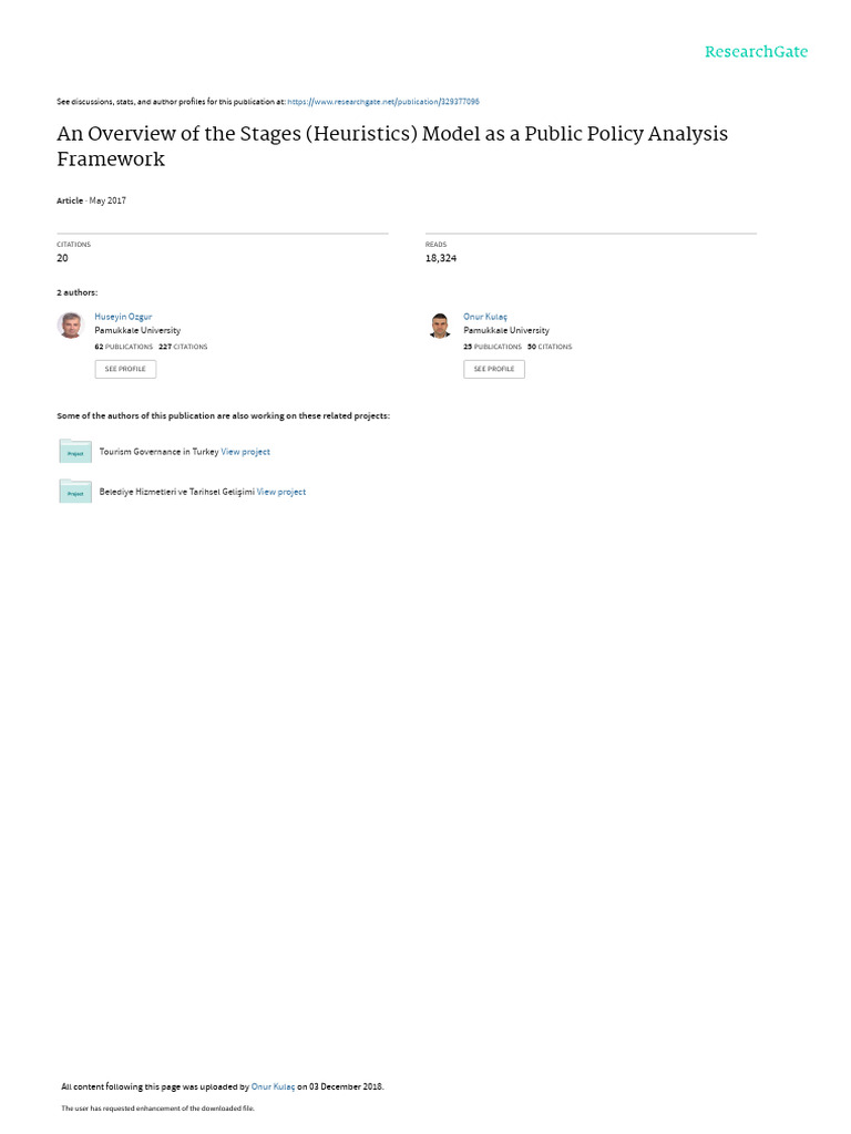 Stages Model | PDF | Policy | Policy Analysis