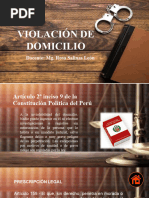 Delito de Violacion de Domicilio | PDF | Violación | Derecho penal